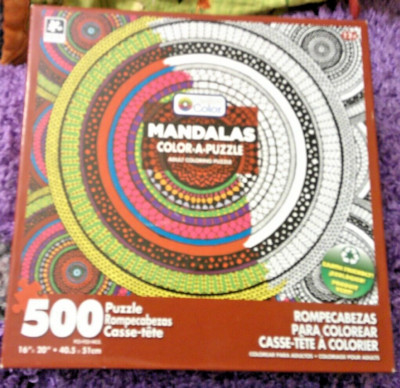 Karmin Creations Color-A-Puzzle Mandalas 500 Pieces FACTORY SEALED | eBay