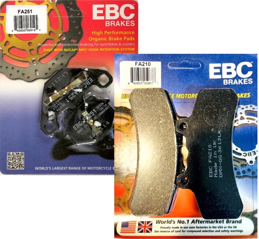 EBC Front+Rear Brake Pads 1994-97 BUELL S1/S2/S3 M2 #FA210 + FA251 | eBay