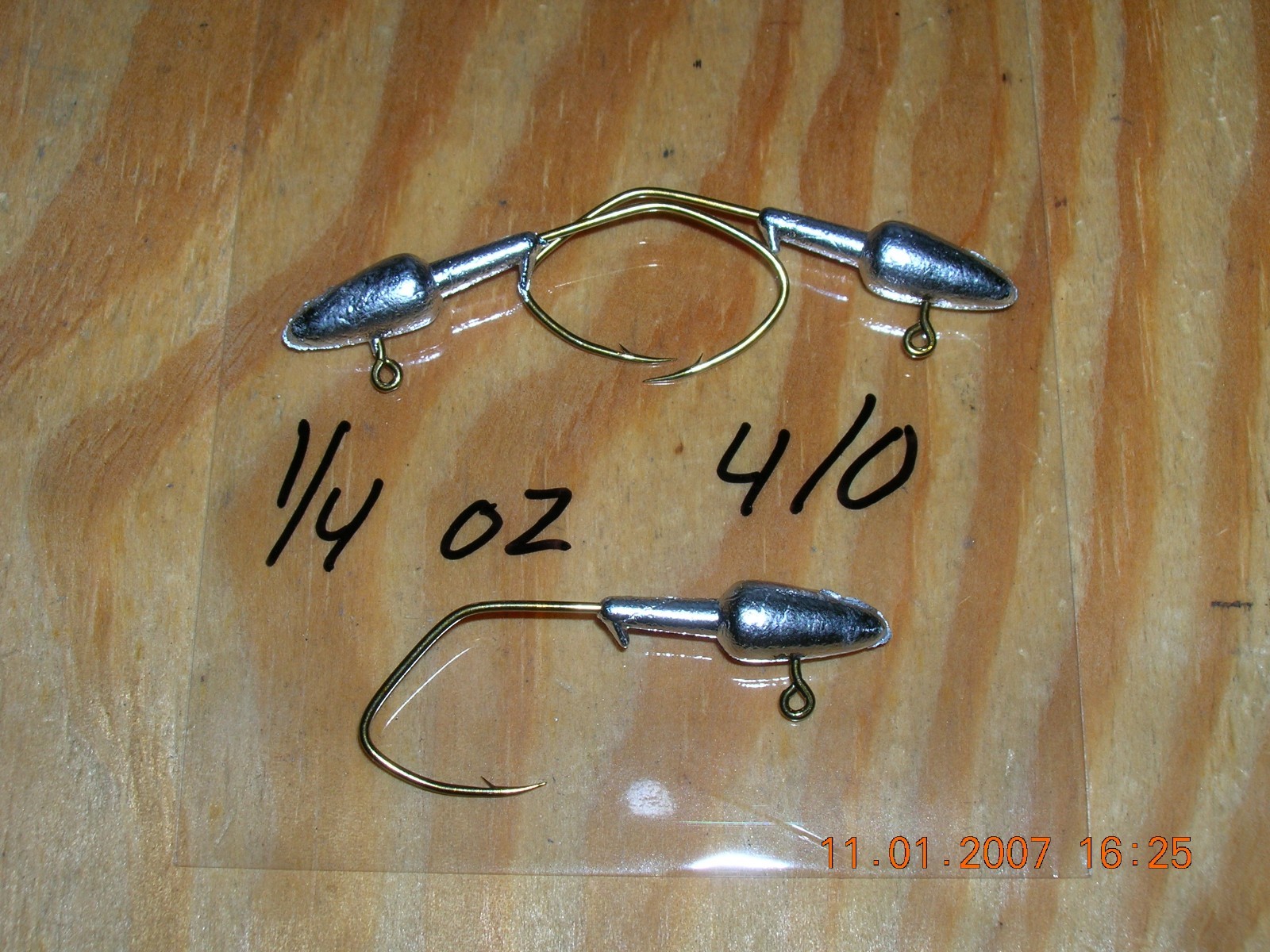 50qty 1/4oz Darter Jigs Bronze Sickle Hooks 1/0 2/0 3/0 or 4/0 You ...