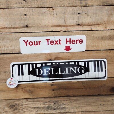 PIANO KEYBOARD SIGN, with any name, CUSTOM TEXT, ORGAN, MUSIC, MUSICAN ...