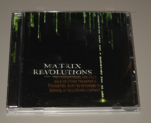The Matrix Revolutions Music From The Motion Picture Soundtrack (CD ...