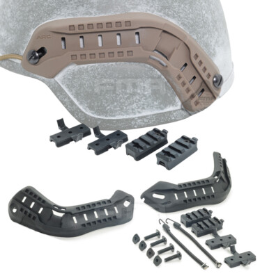 FMA BK/DE/FG ACH-ARC MICH 2000 Helmet Rail Mount Kit Set Helmet Guide ...