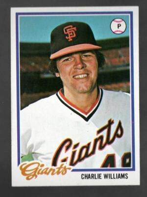 1978 Topps Charlie Williams San Francisco Giants #561 Near Mint or ...