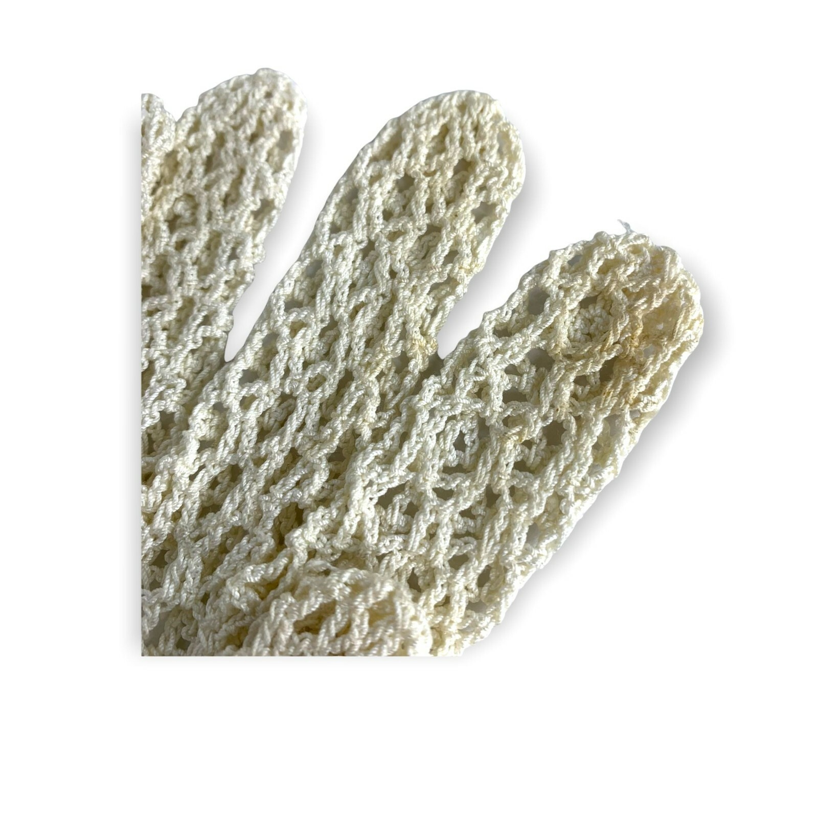 Vintage Mesh Crochet Riding Gloves - Gem