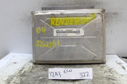 12583827 Buick Regal 2000-2002 Engine Control Unit ECU Module 322 12A3 ...