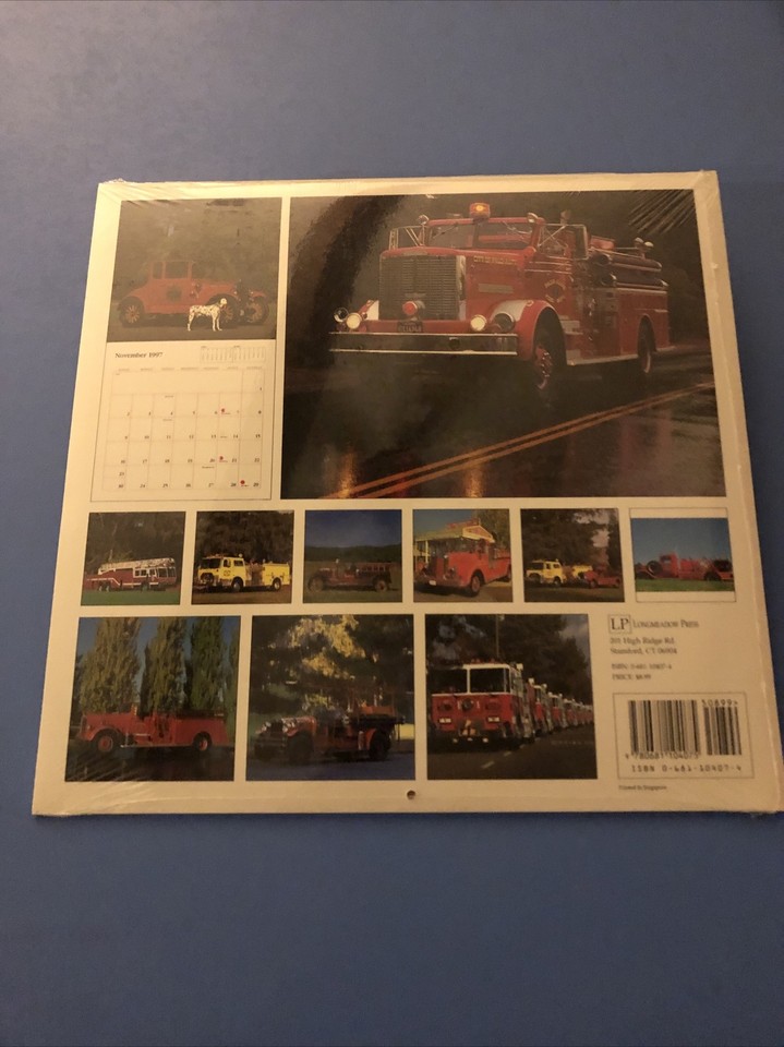 1997 Fire Engines Trucks Calendar New Sealed | eBay