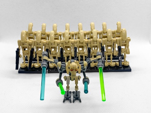 Lego Star Wars Droid Army General Grievous and x16 Battle Droids Clone ...