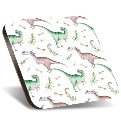 1x Square Coaster 12cm Dinosaur Kids Boys Unisex Girls #170548 | eBay UK