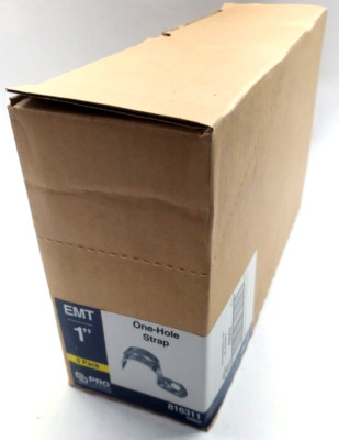CASE OF 20 PACKS OF 5 EA. (100 EA. TOTAL) SIGMA 1" EMT, ONE HOLE STRAP ...