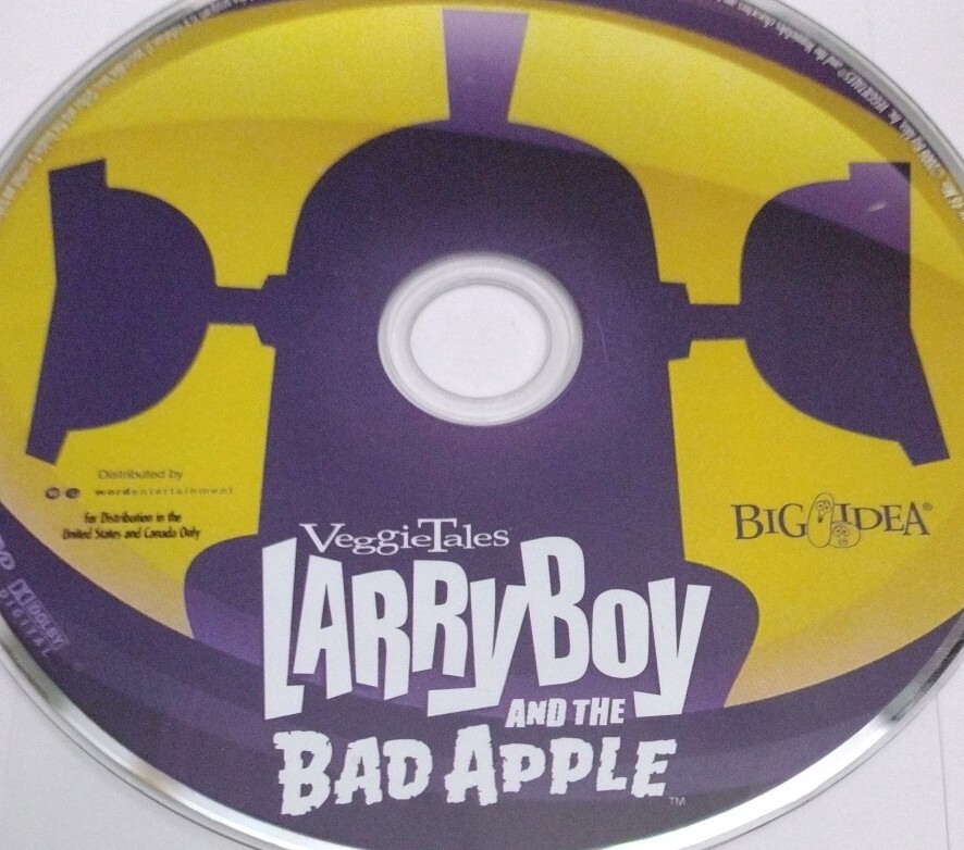 VeggieTales - Larryboy the Bad Apple (DVD disc only, 2007) larry boy ...