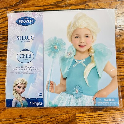 Disney Princess Frozen Elsa Blue Shrug Costume Dress Up Bolero Shawl ...