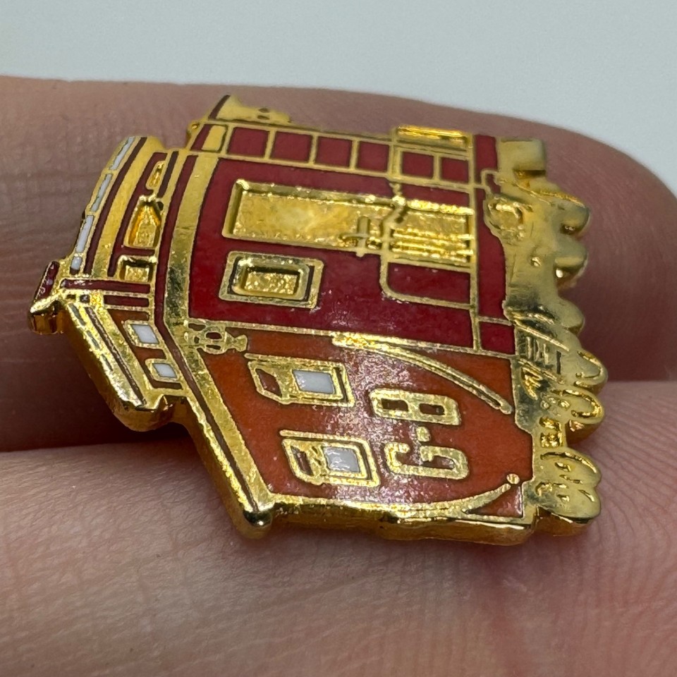 Vintage GB Red Caboose Railroad Train Car Lapel Pin G-B | eBay UK