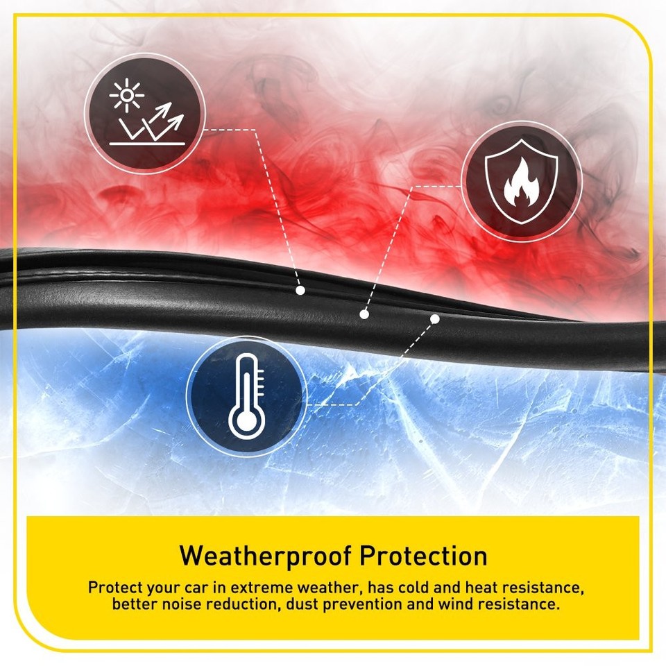 2PC Door Weatherstrip Seal for 1999-2000 Cadillac Escalade Front Left ...