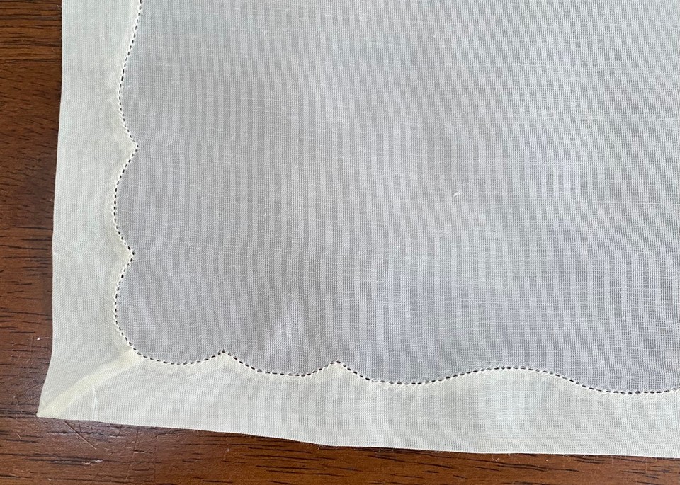 Vintage MADEIRA Cream Linen Embroidery Napkins & Table Cloth set for 12 ...
