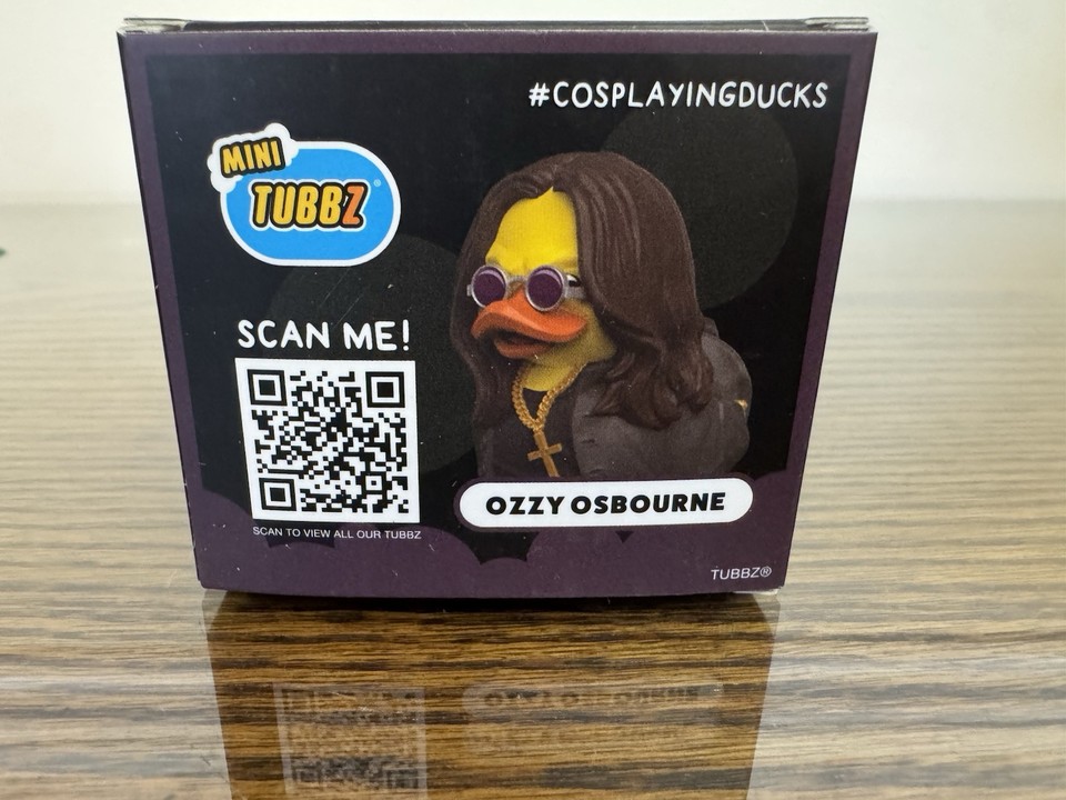 TUBBZ Mini: Ozzy Osbourne Cosplaying Rubber Duck Vinyl Figure | eBay