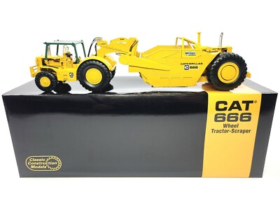 Caterpillar Cat 666 Wheel Tractor-Scraper - McCoy CCM 1:48 Scale ...