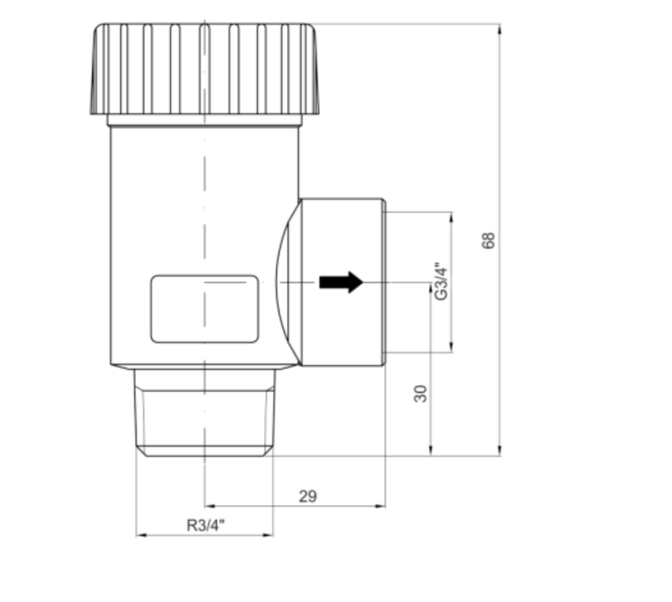 Relief valve 4 Bar safety Fixed Adjustment Safety Pressure relief valve ...