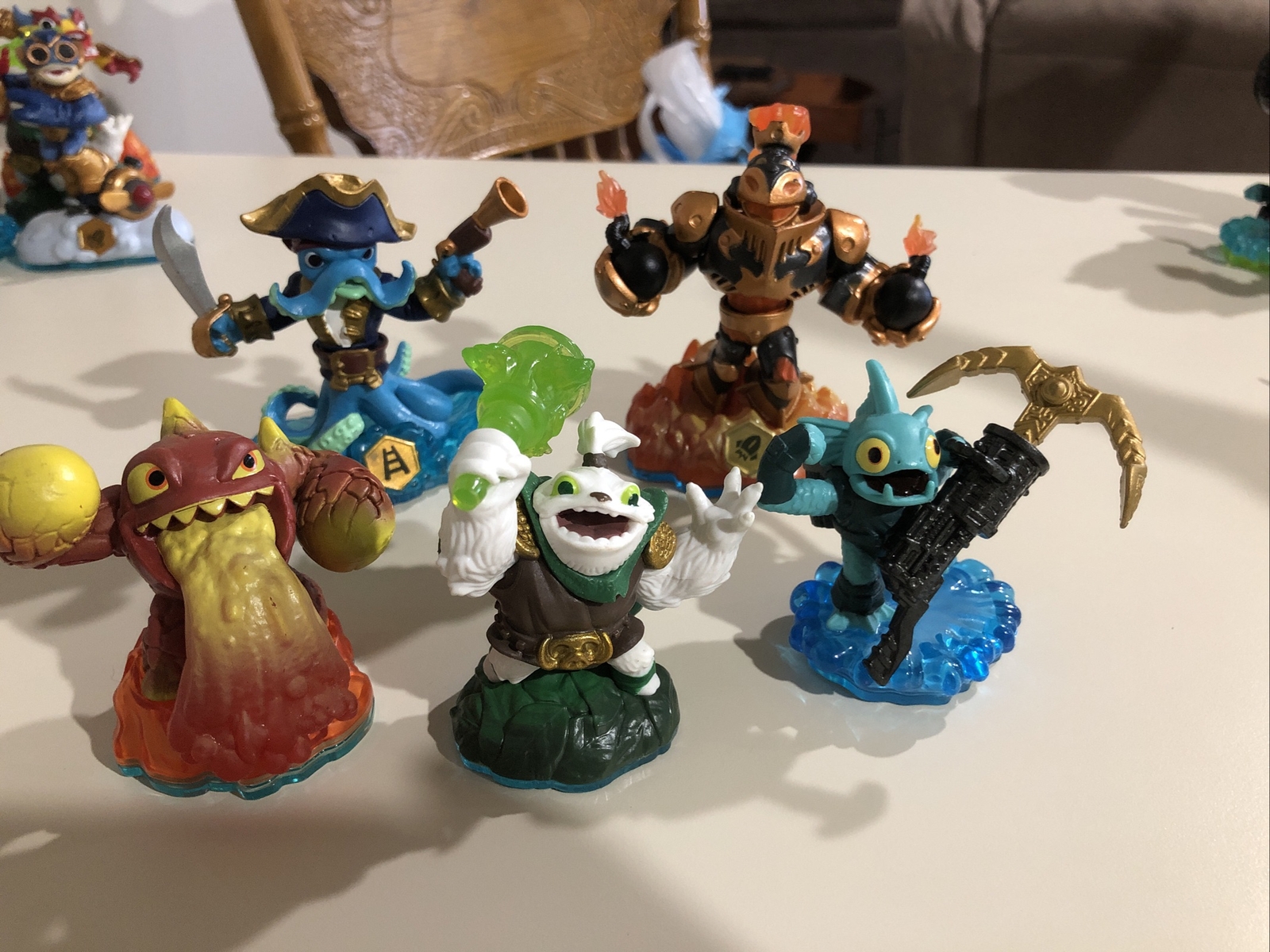 Skylanders Swap Force LAVA BARF ERUPTOR, Zoo Lou, Wash Buckler, Blast ...