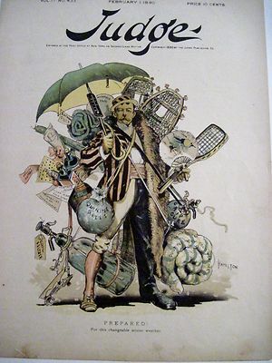 Vintage, Cover Only, of "Judges" Magazine Dated Feb.1890. Cover By ...