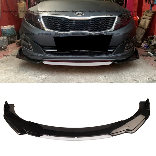 For Kia Optima Universal Front Bumper Lip Spoiler Splitter Gloss Black ...