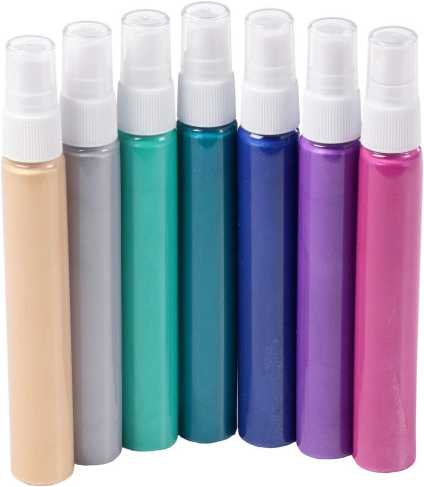 Fabric Spray Sets 31535 Sop Multi Mini Metallic 7Pk, 0.81 Fl Oz (Pack ...