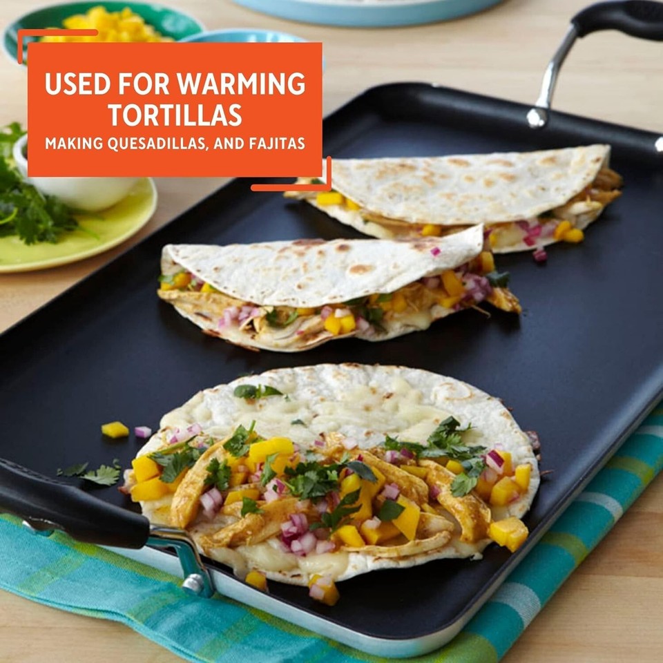 Heavy Duty Tortilla Cast Iron Griddle Oval Skillet Comal Para Tortillas ...