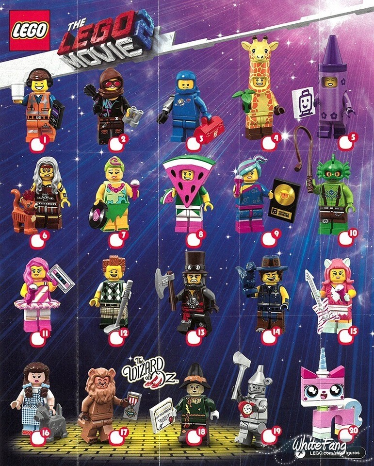 LEGO CHECKLIST (for MiniFigures)- Choose Your Series list | eBay