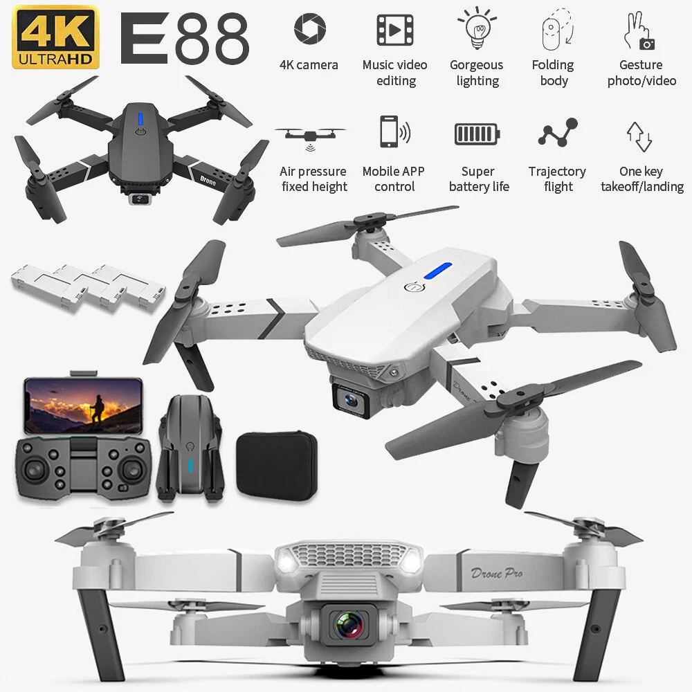 Cheap 2023 E88 PRO Remote Control Drone 4K HD Single/Dual, 46% OFF