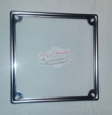 CORNICE TARGA 16,5 CROMATA MOTO - MOTORBIKE -LICENSE PLATE FRAME ...