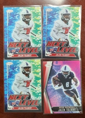 2022 SAGE Jalen Tolbert (3) Next Level #81 and (1) #152 South Alabama ...