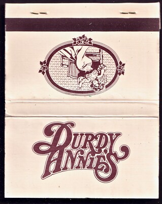 Vintage Matchbook, Durdy Annie's-Unused | eBay