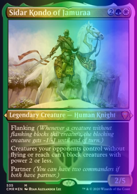 MTG Sidar Kondo of Jamuraa (535/794) Commander Legends NM FOIL- ETCHED ...