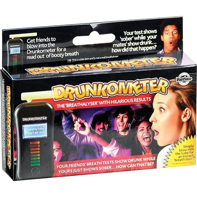 Drunkometer Breathalyser Adult Drinking Fun Novelty Joke Birthday Hen ...
