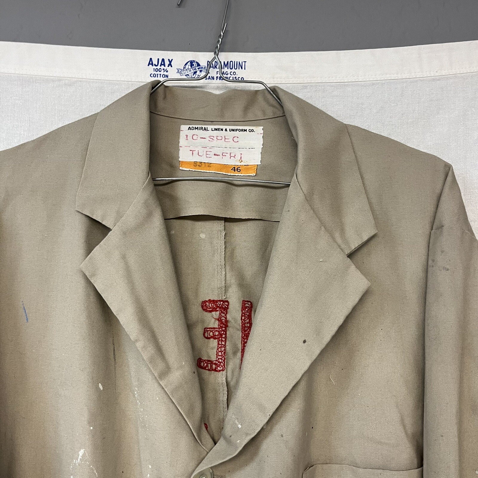 Vintage 50s 60s Shell Oil Gas Shop Coat Mechanic’s ta… - Gem