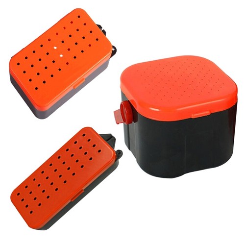 Breathable Fishing Live Baits Container Holder Box Worms Lures Storage ...