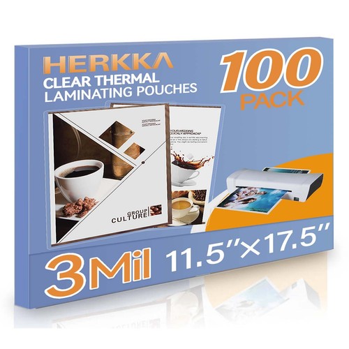 100 Pack Laminating Sheets, Hold 11 x 17 Inch Sheet, 3 Mil Clear ...