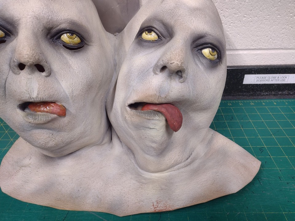 1997 Illusive Concepts Two Headed Man Mask Perfect For Halloween! | eBay