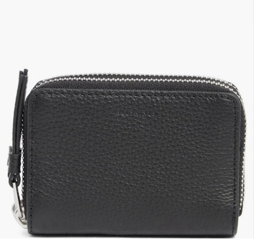 Allsaints Fetch Black Leather Card Wallet | eBay