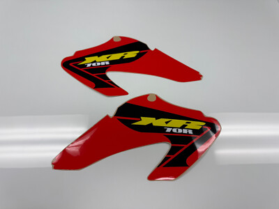 HONDA XR70R XR 70R XR 70 R XR70 RADIATOR SHROUD GRAPHICS DECALS 2001 ...