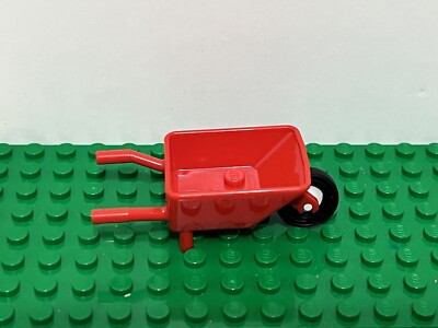 Lego Minifigure Part Wheelbarrow Red | eBay