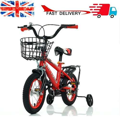 12inch Kids Bike Children Girls Bicycle Cycling Removable Stabilisers a ...