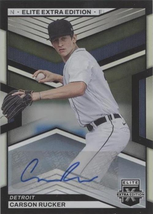 2023 Panini Elite Extra Edition - Carson Rucker #108 Signatures (AU, RC ...
