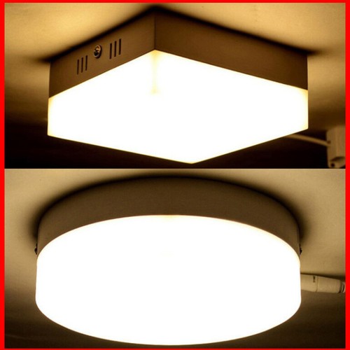 Flat Board LED Ceiling Light Fixture Acrylic Panel Lamp White Square ...
