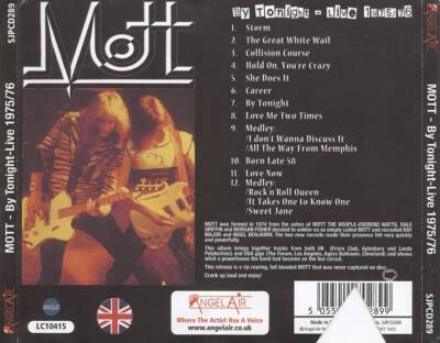 MOTT - BY TONIGHT: LIVE 1975/76 * NEW CD 5055011702899| eBay