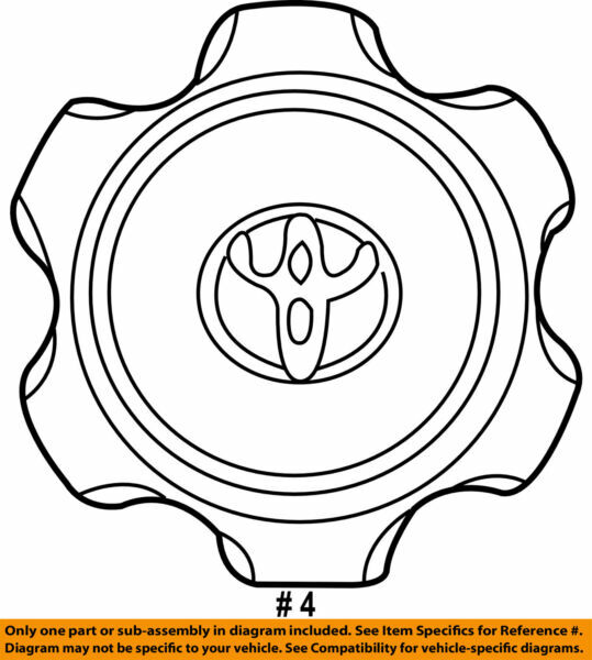 42603-35630 Toyota Ornament sub-assy, wheel hub 4260335630, New Genuine ...