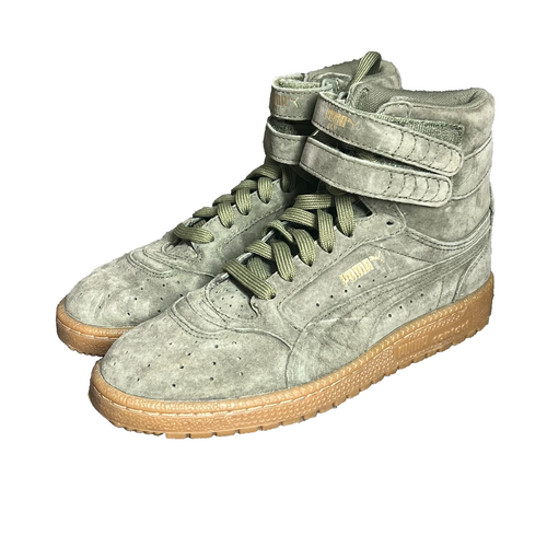 Puma Sky High Top Sneakers Shoes Womens Size 7 Burnt Olive Nubuck ...