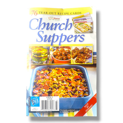 Church Suppers Recipe Cards Tear-Out Cookbook 2009 Pil Cookbooks | eBay