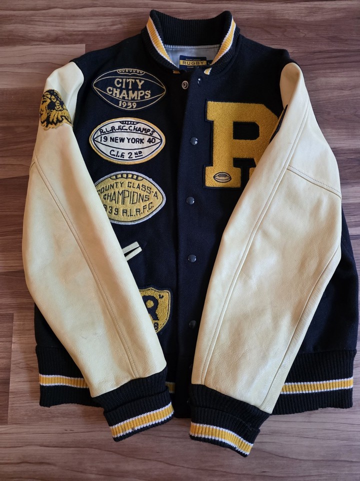 Rugby Ralph Lauren Varsity Letterman Jacket- Size Large | eBay