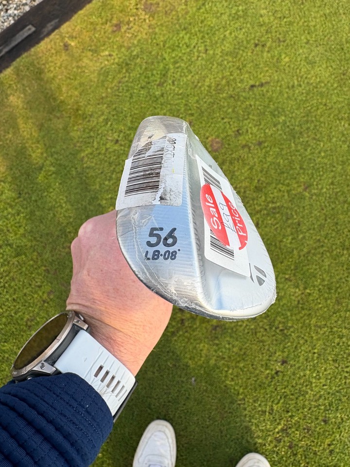 TAYLORMADE MG3 SATIN CHROME 56 DEGREE WEDGE 8 BOUNCE KBS C TAPER STIFF ...