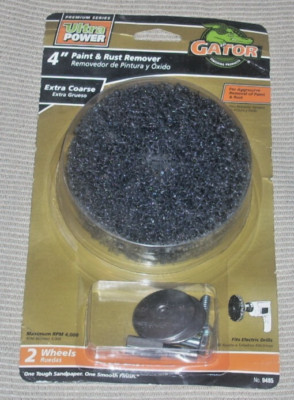 Gator Power Series 4" Stripping Wheel *Extra Coarse* Paint/Rust Remover ...